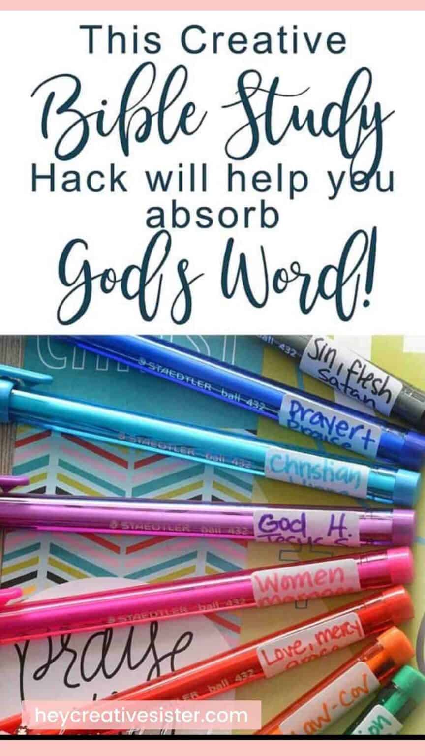 Color Code Your Pens with this great DIY Bible Marking Color Code